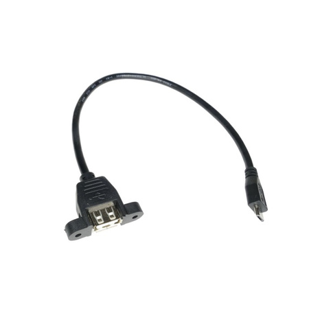 USB A 2.0 Panel Mount Female to Micro USB Male Extension Lead | Cables ...