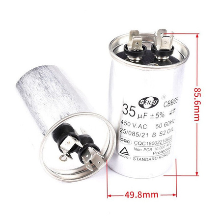 35µF 450V 1-phase Electric Motor Capacitor 35 µF | Electrics \ Electric ...