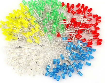 3mm LED Diode - Red / Green / Yellow / White / Blue:- 10 pcs Yellow ...