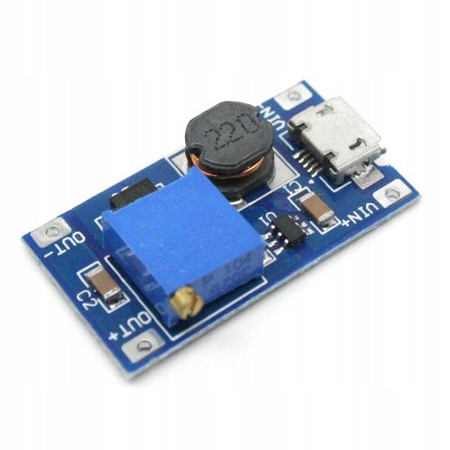 MT3608 2A 4-28V DC-DC Adjustable Step-Up Voltage Converter with Micro ...