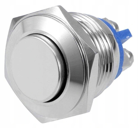 Fi 16mm Vandal-Proof Metal Momentary Monostable NO Button Switch-2 ...