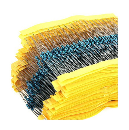 600pcs Set of 0.25W THT Carbon Resistors 1% 10 Ohm - 1 MOhm - 30 Values ...