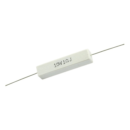 10 Watt Ceramic Cement Wirewound Crossover Resistor - 1.0Ω ...