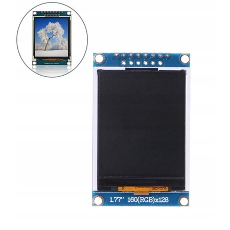 ST7735 Color TFT 128x160 LCD 1,77" Display SPI Arduino | Arduino, DIY ...
