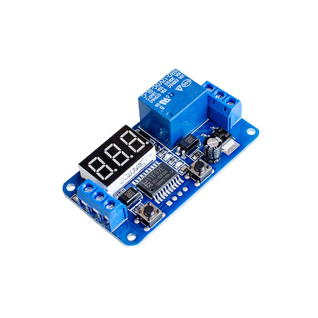 12V 10A 1-Channel Relay Module with Timer - Triggered by Impulse - LED ...
