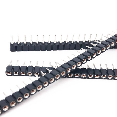 40 Goldpin Header Round Hole Single Straight 2.54mm | Arduino, DIY ...