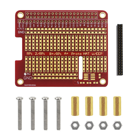 Raspberry PI 4B/3B+ GPIO Development Board - Proto HAT Shield | Arduino ...