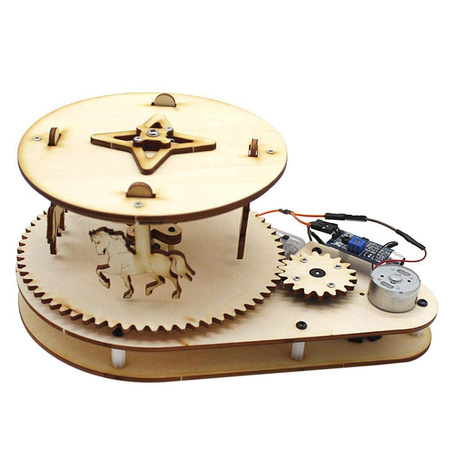 Wooden Voice-Activated Carousel - DIY Merry-Go-Round - STEM ...