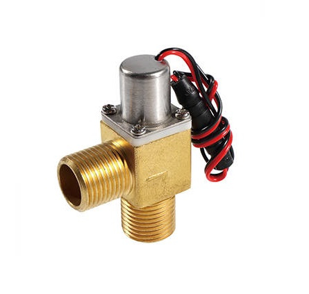 1/2" PWM-Controlled High-Precision Electric Valve - Brass - Angled ...