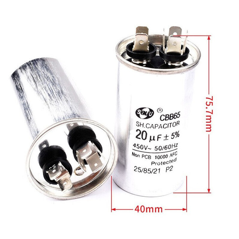 20µF 450V 1-phase Electric Motor Capacitor 20 µF | Electrics \ Electric Motors & Accessories ...