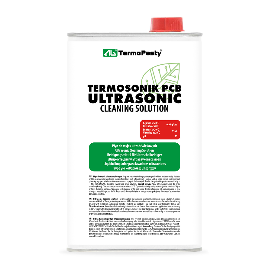Ultrasonic Cleaning Solution for Electronics - TERMOSONIK PCB 1L ...