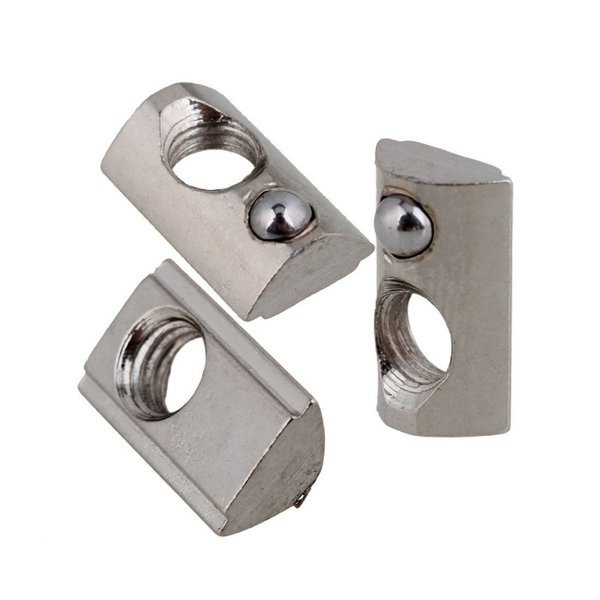 10 pcs M4 Spring Ball Nut for 2020 Aluminum Profiles - T-SLOT, T-NUT ...