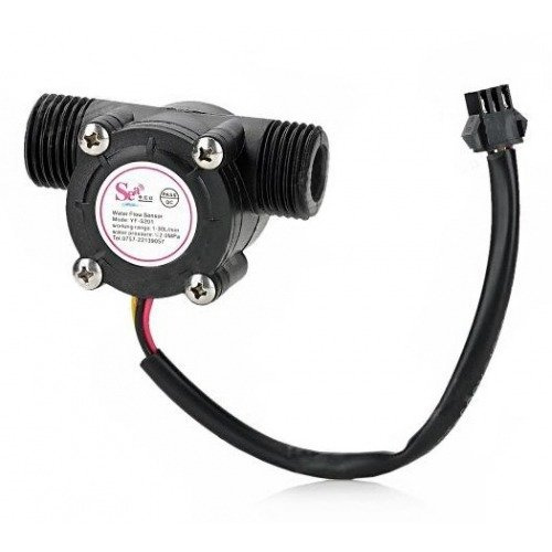 1-30l / min - 1/2" - Flow Sensor Meter for Liquid, Water - YF-S201 ...