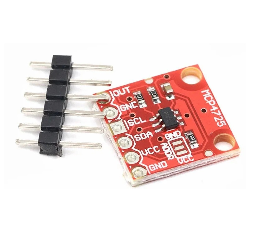 MCP4725 DAC - I2C Converter Module Breakout Board - Red | Arduino, DIY ...