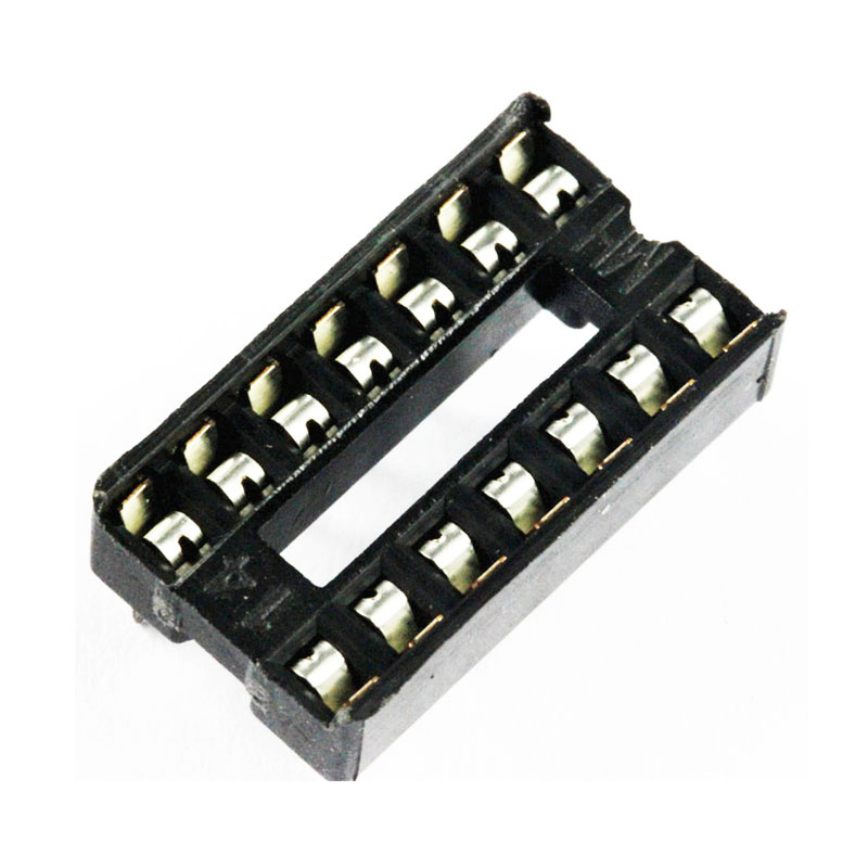 DIL14P DIP-14 Chip Base - Spring Pin Holders | Electronics ...