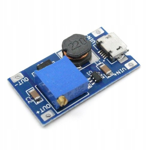 MT3608 2A 4-28V DC-DC Adjustable Step-Up Voltage Converter with Micro ...