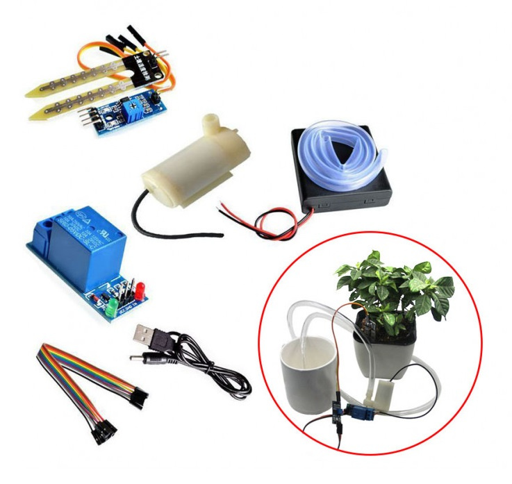 DIY Flower Plant Watering Irrigation System Arduino | Arduino, DIY ...