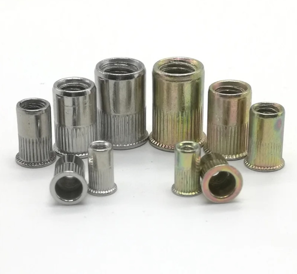 M4 Rivet Nut - 4.8 Galvanized Steel - 100 pcs | Metal & Nylon Hardware ...