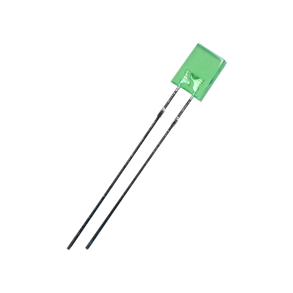 2x5x7 mm Rectangular LED - Green - 10 pcs Green | Electronics \ LED ...
