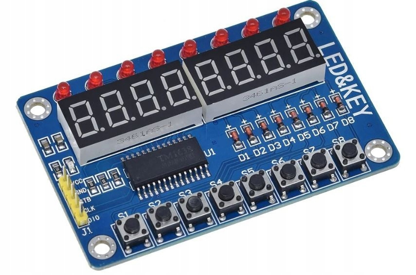 TM1638 LED & KEY Display Module | Arduino, DIY \ Displays, Cameras & Laser