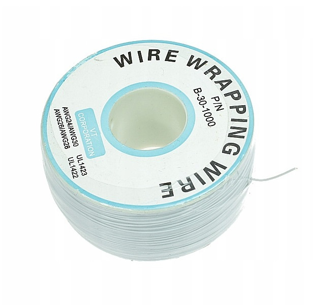 KYNAR Wrapping Wire 30AWG 0.24mm White | Electrics \ Wires \ Kynar Wires