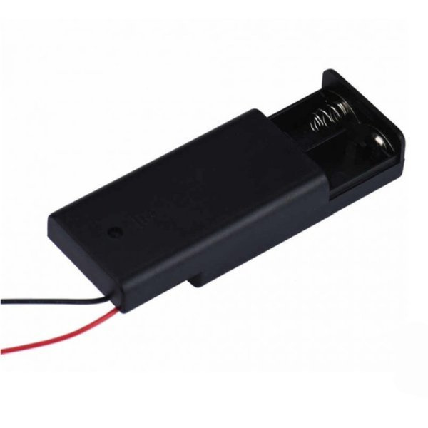 2x AA Battery Holder with Cover and Switch | Electronics \ Batteries ...