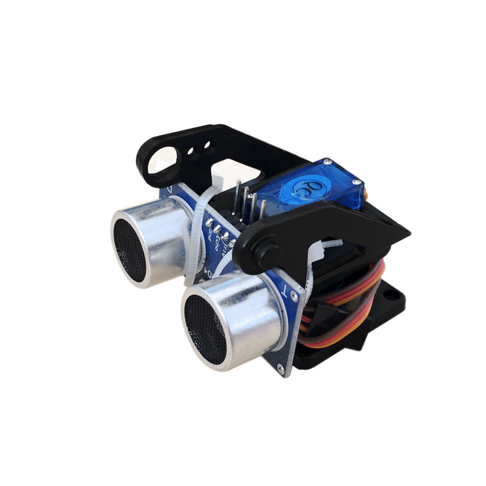 Ultrasonic Obstacle Avoidance Servo Robot Kit Hc Sr04 Sg90 Robotics Robot Building