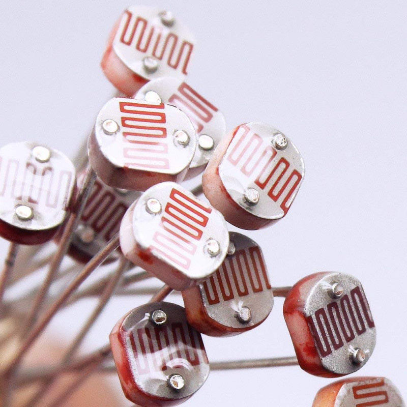 GL5516 5K-10K 5mm Photoresistor - LDR - 10 pcs | Electronics \ Passive ...
