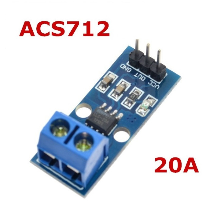ACS712 Current Measurement Hall Sensor Module - Arduino - 20A 20 A ...