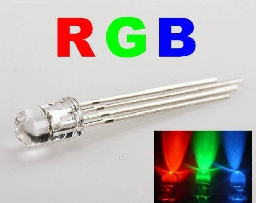 5mm RGB LED Diode, Clear, Common Cathode | Electronics \ LED & Laser ...
