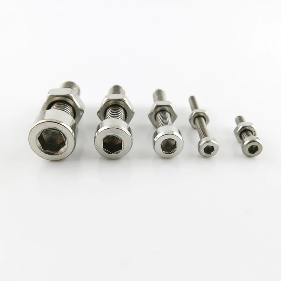 M3x20 Allen Key Screws with Nuts - Stainless Steel Bolt - 10 pcs ...