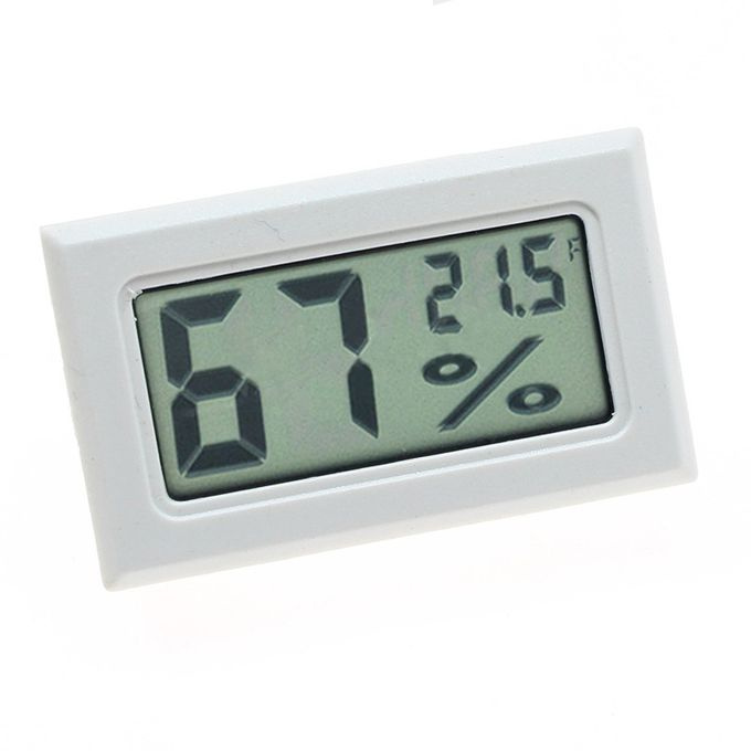 2-in-1 Digital Hygrometer and Thermometer White | For Home Electronics ...
